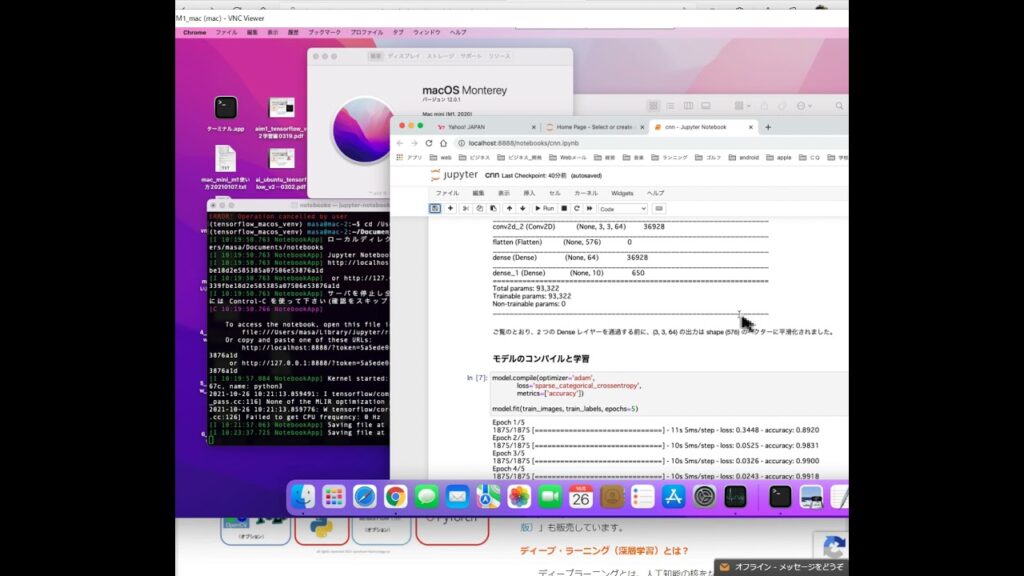 MacOS Monterey(12.0)対応：はじめてのAIプログラム学習キット（Mac_M1版）～最新のMac M1でTensorflow、Python, pytorchの基礎をマスター ...