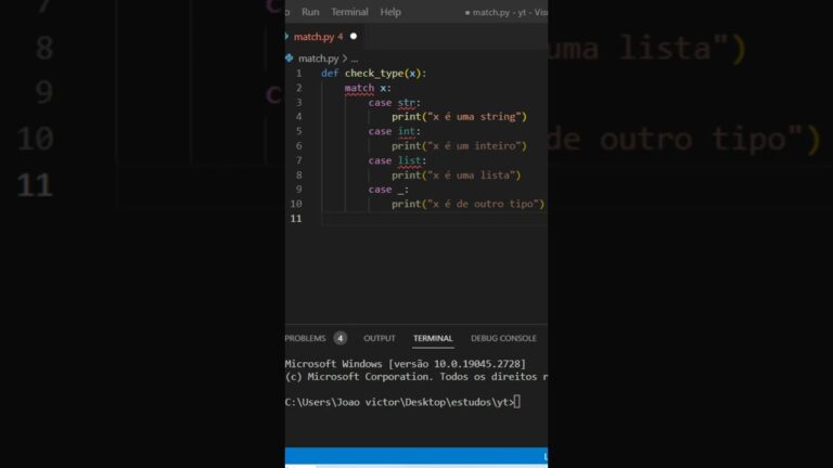 Entenda como utilizar o Match Case no Python para buscar com precisão Tutorial Completo com ...