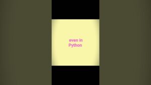 even in Python l operators l Python programming #coding #shorts #python #shorts | Pythonちゃん