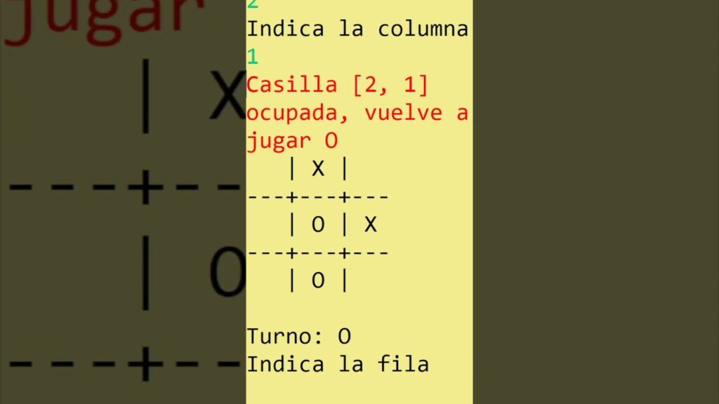 6a Tres En Raya Texto Retos De Programación Con Juegos Java Python Pythonちゃん