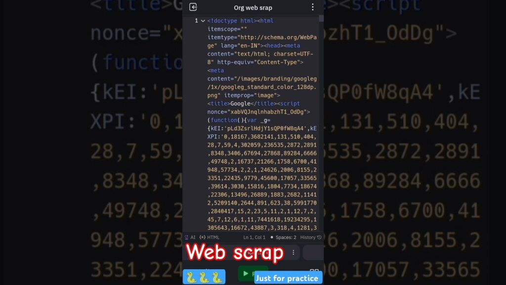 Web scrapping (Just for practice) using python | Pythonちゃん