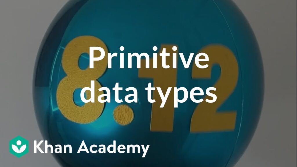 Primitive data types | Intro to CS – Python | Khan Academy | Pythonちゃん