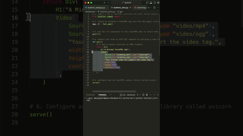 Python & FastHTML: Build a Simple Web App #python #fasthtml #pythontutorial #pythonprogramming ...