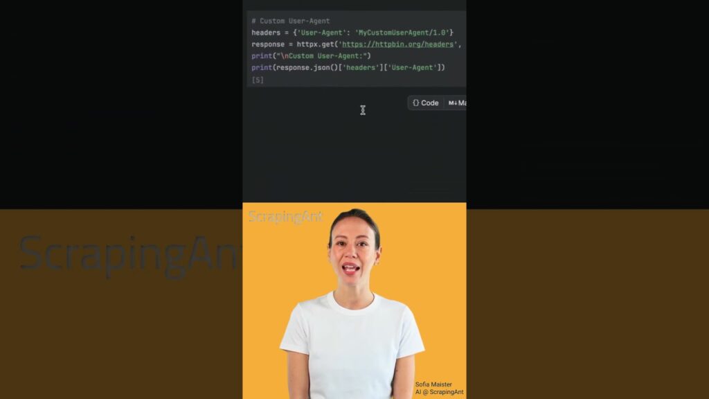 How to Change User-Agent in HTTPX – Python Tutorial #Shorts #programming #datamining #webscraper ...