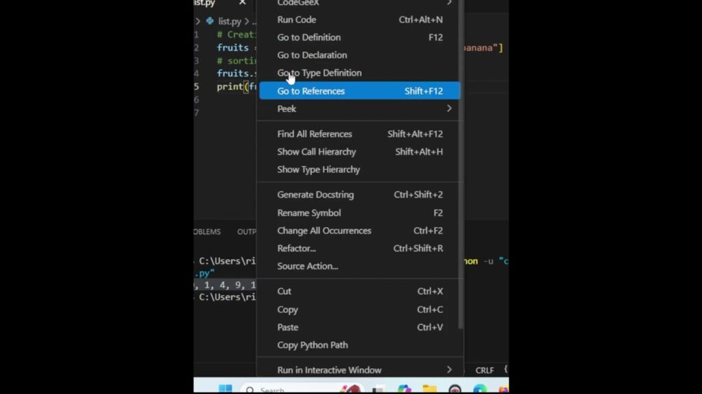 list manipulation in python 6 | Sorting List elements #CodingTips #coding #python | Pythonちゃん