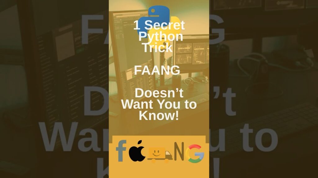 1 Python Trick FAANG Doesn’t Want You to Know! | Coding Interview Secret #LeetCode #python # ...