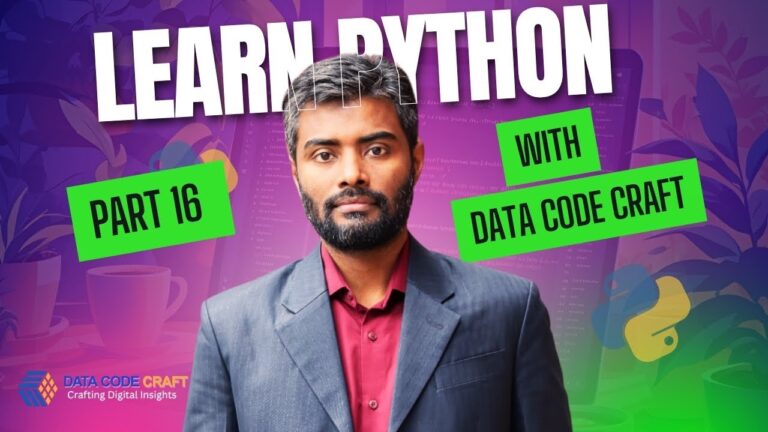 Data Science Tutorial For Beginners In বাংলা Learn Python Step By Step Lesson 16