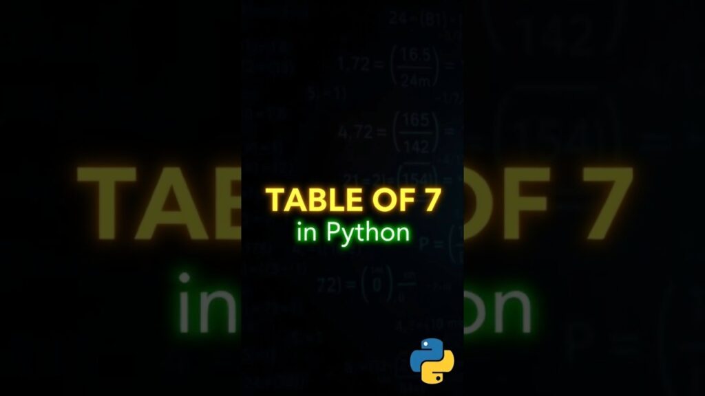 Learn how to print the multiplication table of any number in Python with just a few lines of ...